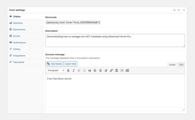 Use ACF Forms to control any metadata – not just ACF Fields | Hookturn